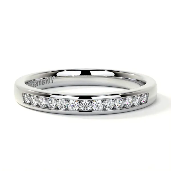 Channel Set Round Diamonds Wedding Band Setting (0.24cttw) B10737DM ...