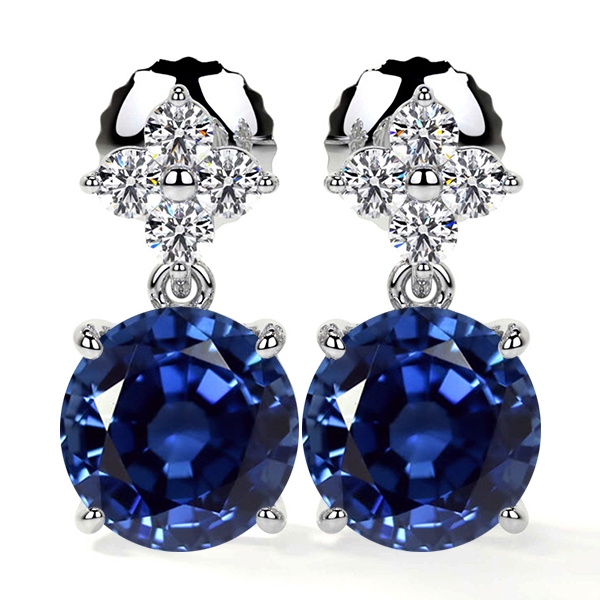 Make Your Own Sapphire Dangle Earrings Online GemsNY