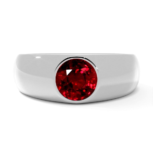 Astrological Men's Bezel Set Ring Setting | GemsNY