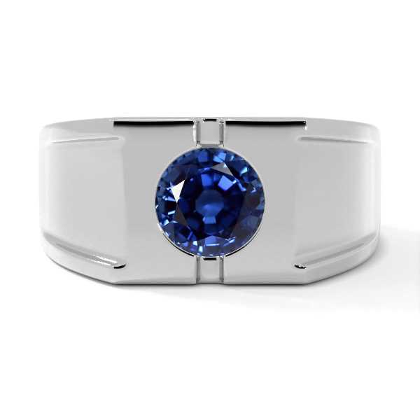 Astrological Men's Bezel Set Ring Setting | GemsNY