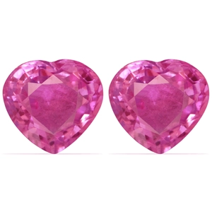 1.80 cttw. Sapphire Heart Matched Pair