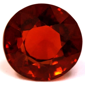 Untreated 4.23 cts. Hessonite Garnet Round | GemsNY