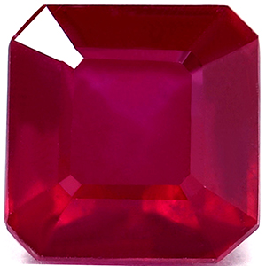 Composite 2.19 cts. Emerald Cut Ruby