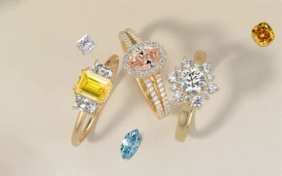 Design Your Own Colored Lab Diamond Ring Online | GemsNY