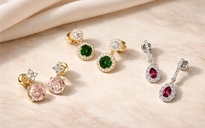 Gemstone Earring Setting to Design Your Vibe | GemsNY
