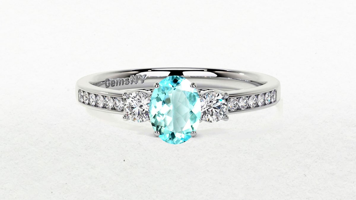 Shop Natural Paraiba Tourmaline Rings Online | GemsNY