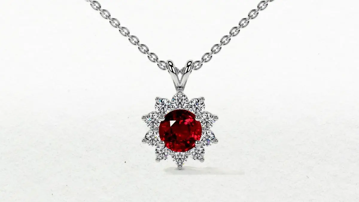 Shop Natural Ruby Pendants Necklaces for Women | GemsNY