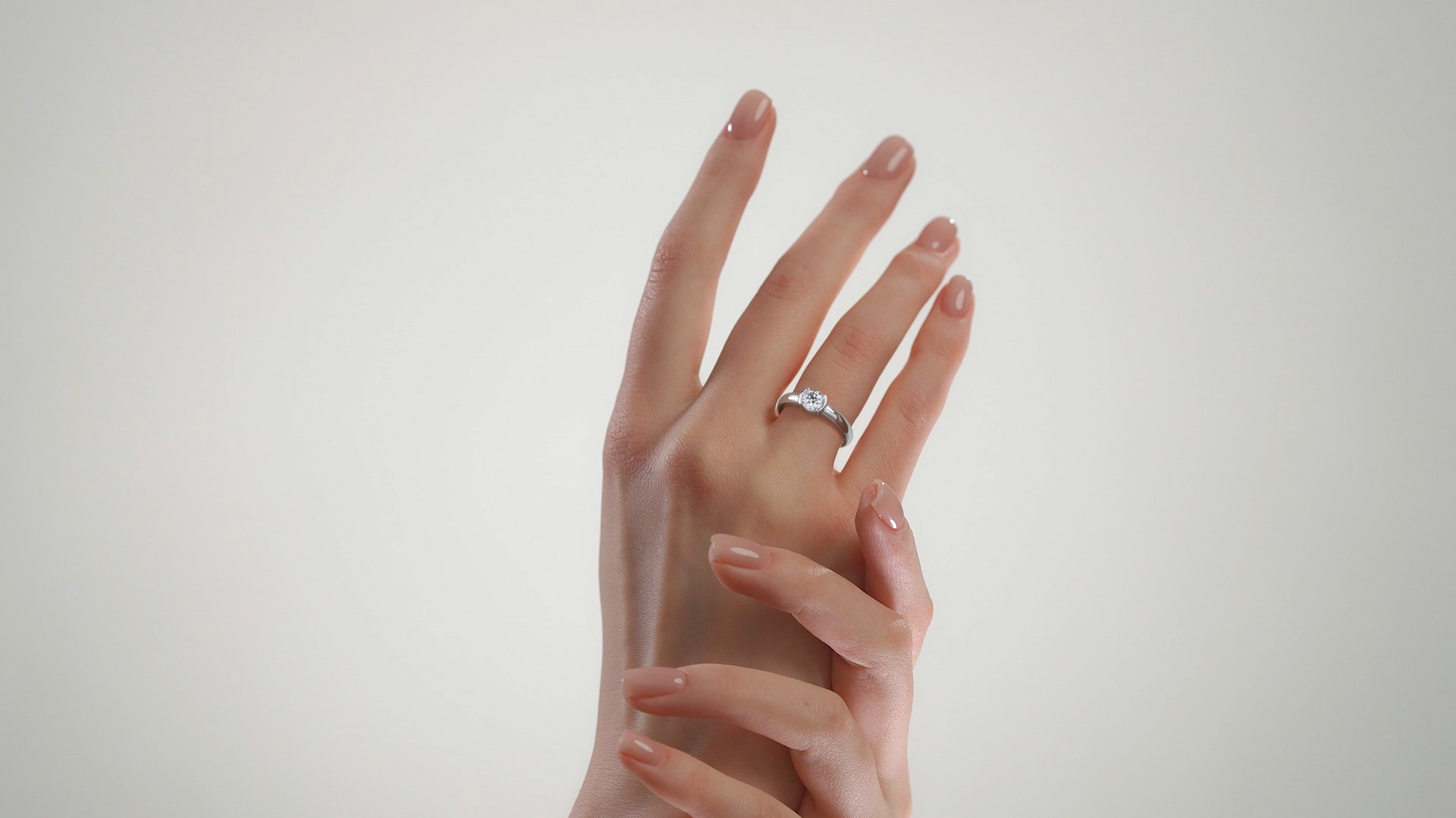 Half Bezel Set Solitaire Ring Setting | GemsNY